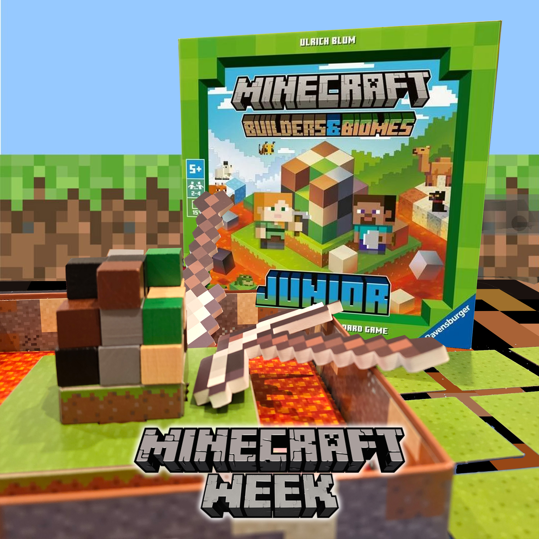 Minecraft Builders & Biomes Junior - Minecraft Week - Little Board Gamers