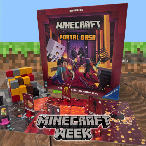 Minecraft: Portal Dash - Minecraft Week - Little Board Gamers