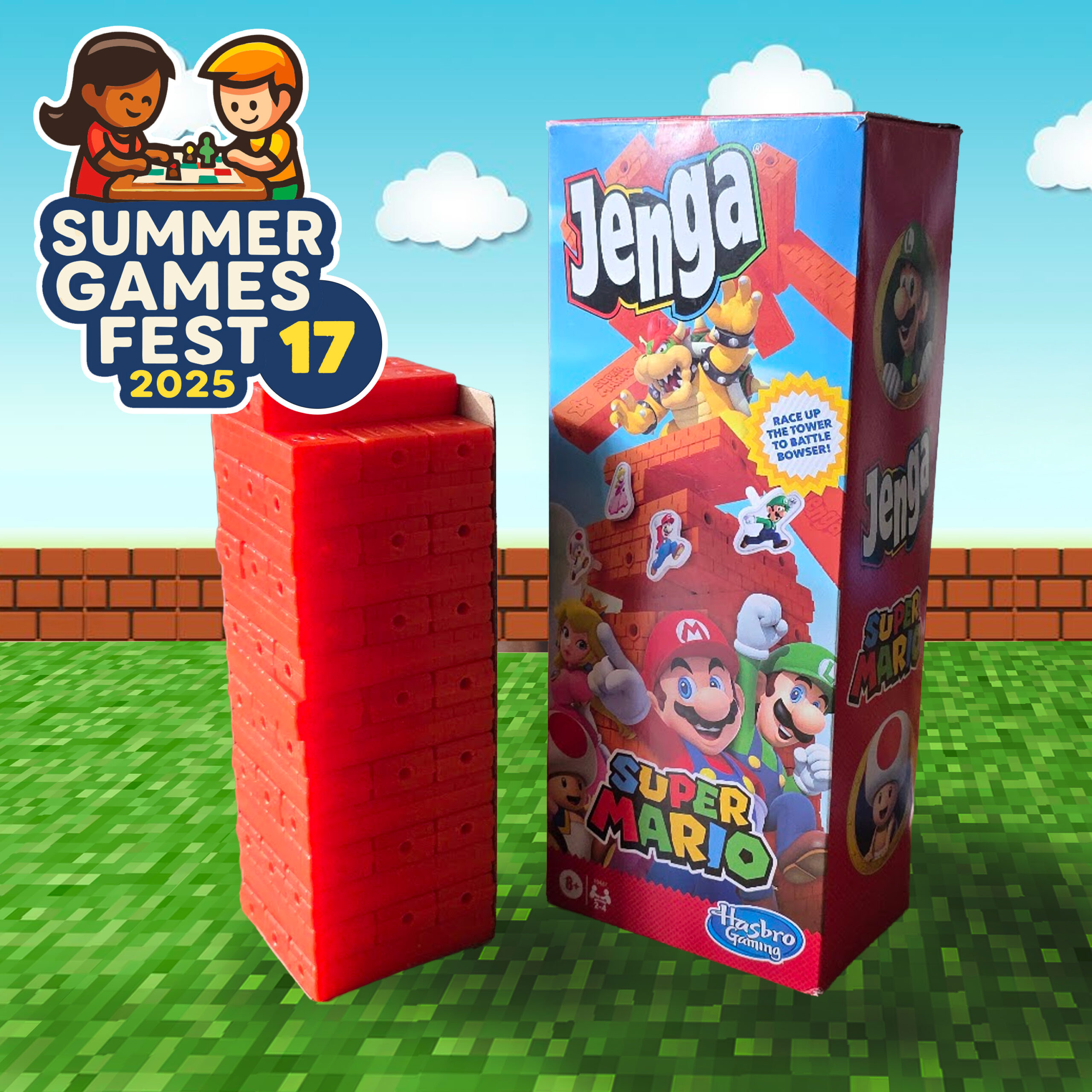 Super Mario Jenga - Little Board Gamers